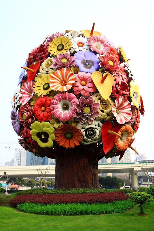 Flower tree stock image. Image of color, view, colorful - 9769727