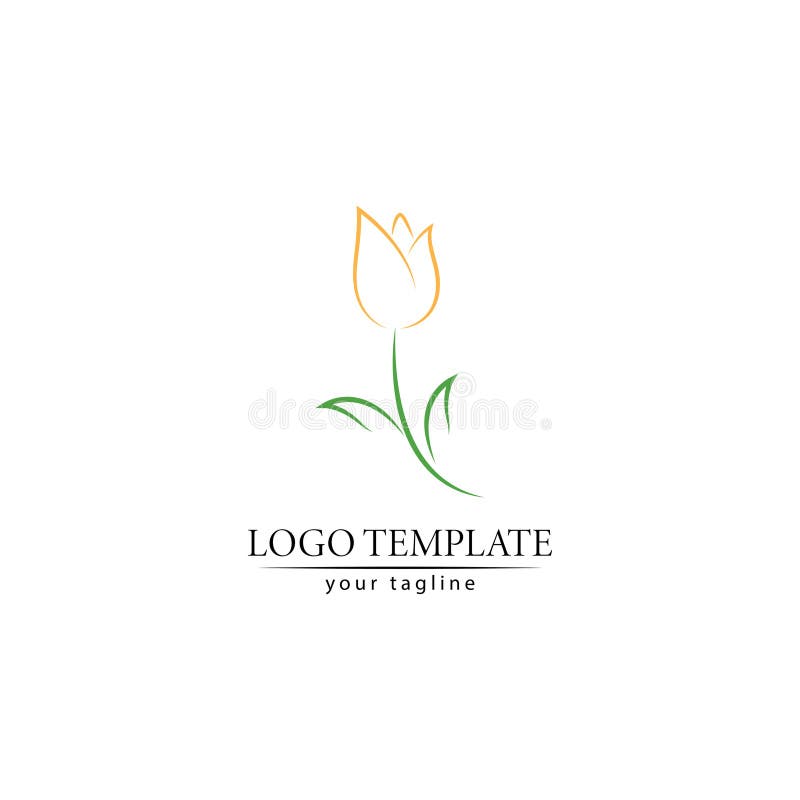 Flower Tulip Logo Vector Illustration Design Template Stock Vector ...