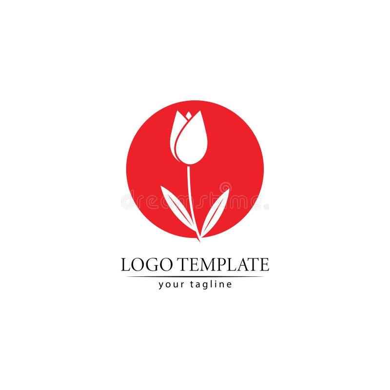 Flower Tulip Logo Vector Illustration Design Template Stock Vector ...