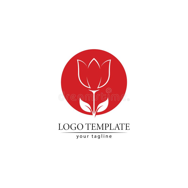 Flower Tulip Logo Vector Illustration Design Template Stock Vector ...