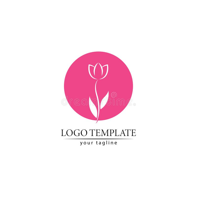 Flower Tulip Logo Vector Illustration Design Template Stock Vector ...