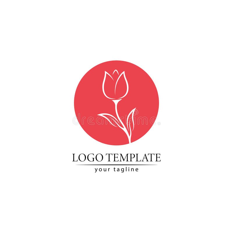 Flower Tulip Logo Vector Illustration Design Template Stock ...