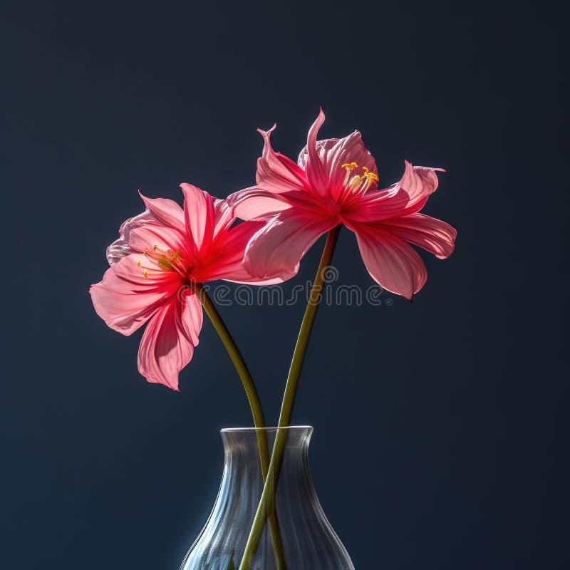 Flower in Vase. Front View of Flower in a Vase Stock Illustration ...