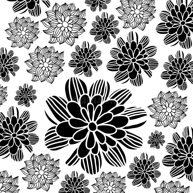 Flower shadows stock vector. Illustration of wallpaper - 1025095