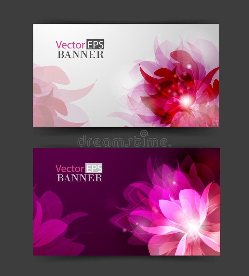 Flower Vector Background Brochure Template Stock Vector - Illustration ...
