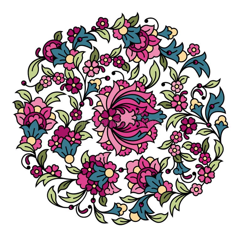 Persian Flower Stock Illustrations – 49,817 Persian Flower Stock ...