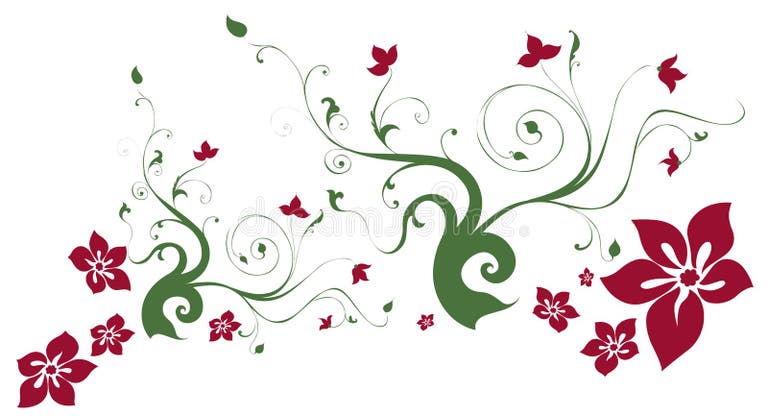 Flower Spiral Vector Vines Stock Illustrations – 268 Flower Spiral ...