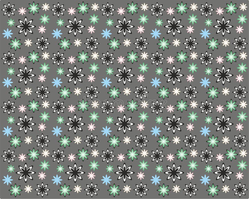 Flower Wallpaper Vector Illustration, Vector Cdr X6 Stock Vector ...