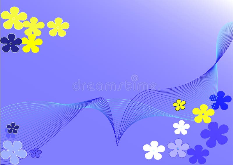 Flower-wave Background Picture. Image: 628002