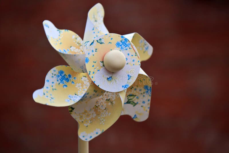 A flower windmill stock photo. Image of papery, modeling - 39464092