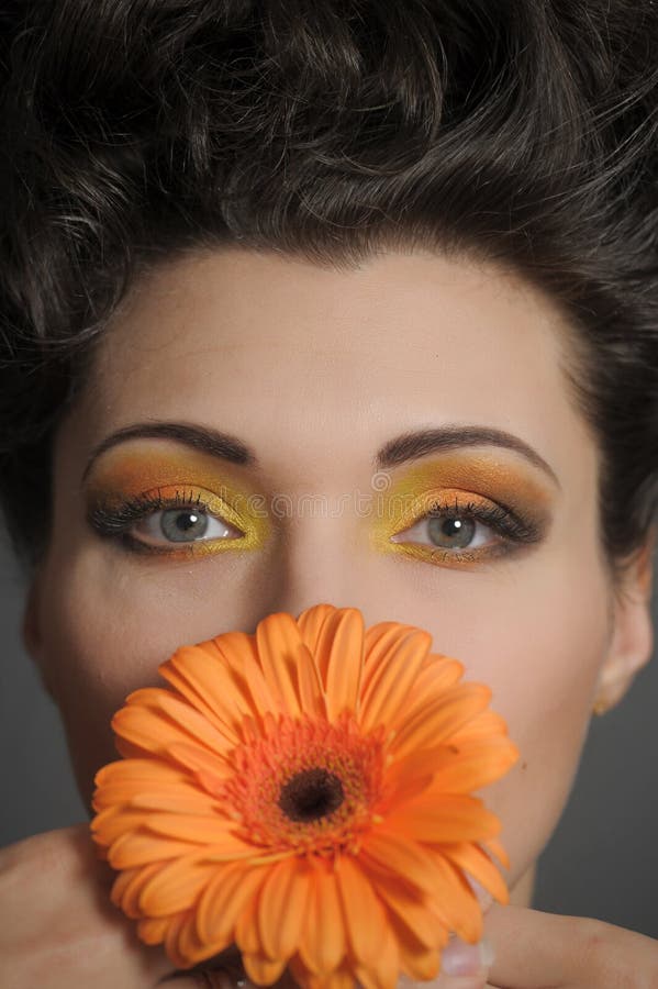 Flower Woman stock image. Image of close, creative, fresh - 24252731