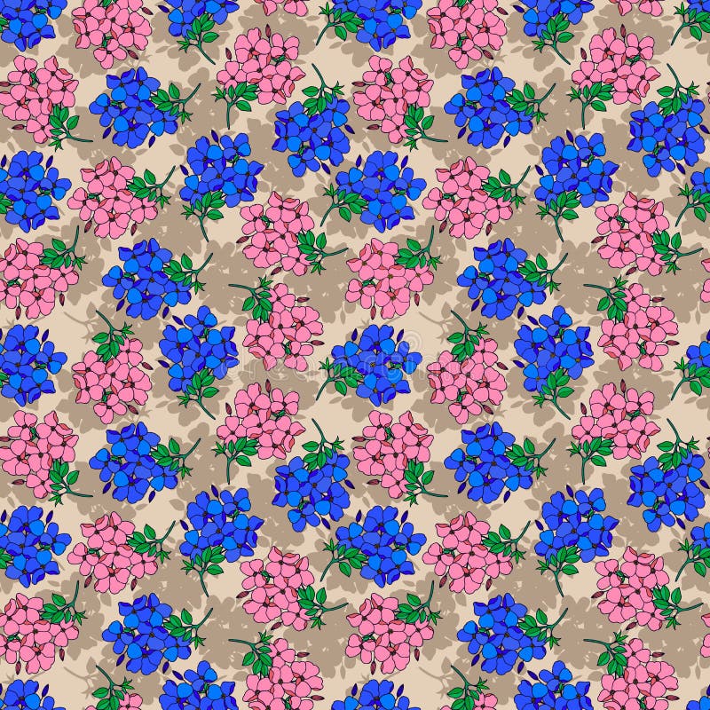 Flowering Branches Seamless Pattern. Vector Stock Illustration Eps10 ...