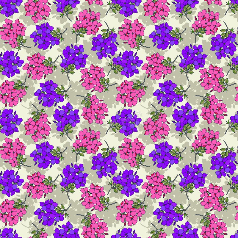 Flowering Branches Seamless Pattern. Vector Stock Illustration Eps10 ...