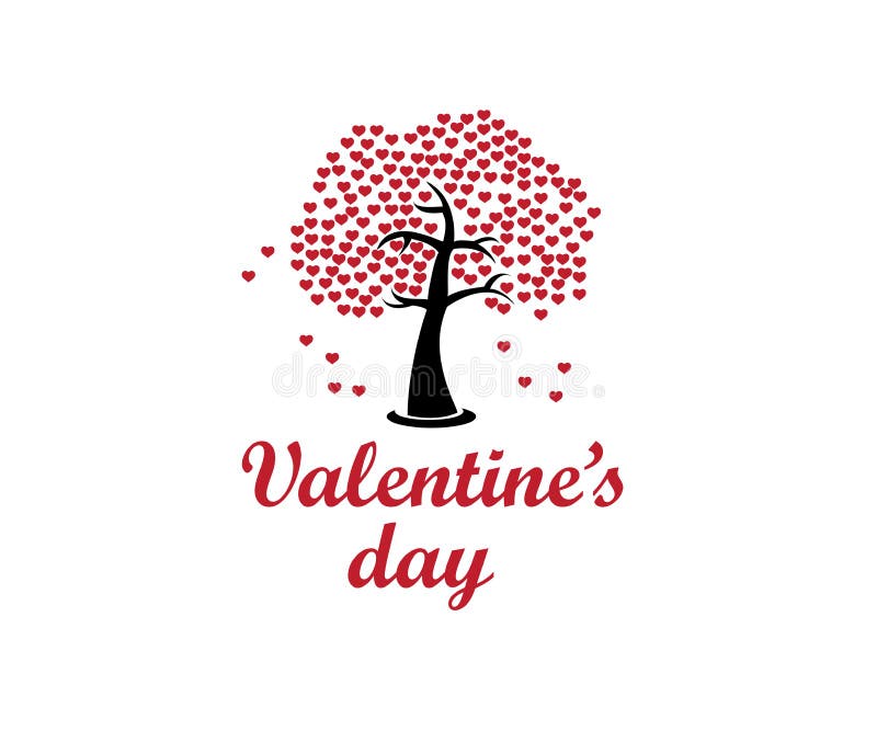 Flowering Tree Logo Design is a Sign of Love Stock Vector ...