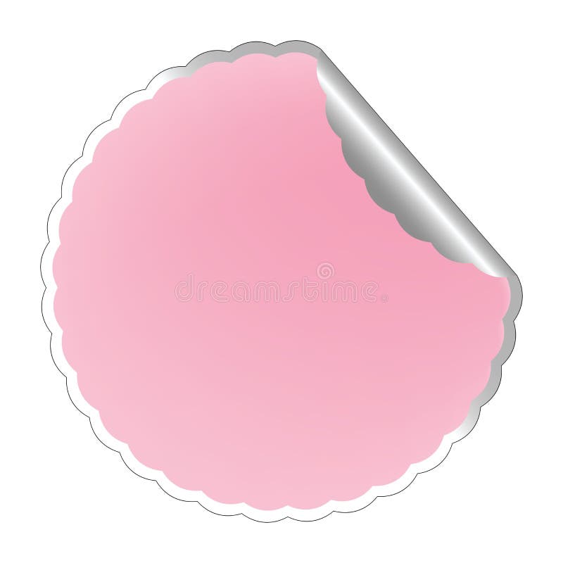 Pink Label for Some New Product Stock Vector - Illustration of ...