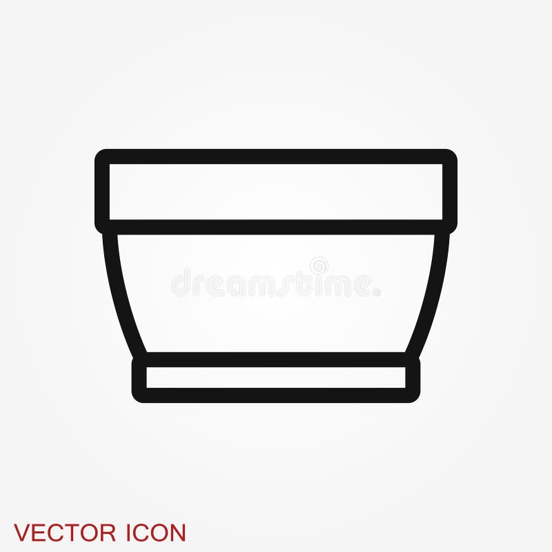 Flowerpot Icon, Vectorized Plants in a Pot, Flower Symbol Stock ...