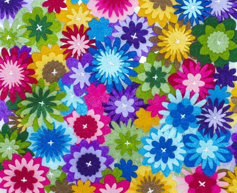 Colorful Felt Flowers Stock Illustrations – 845 Colorful Felt Flowers ...