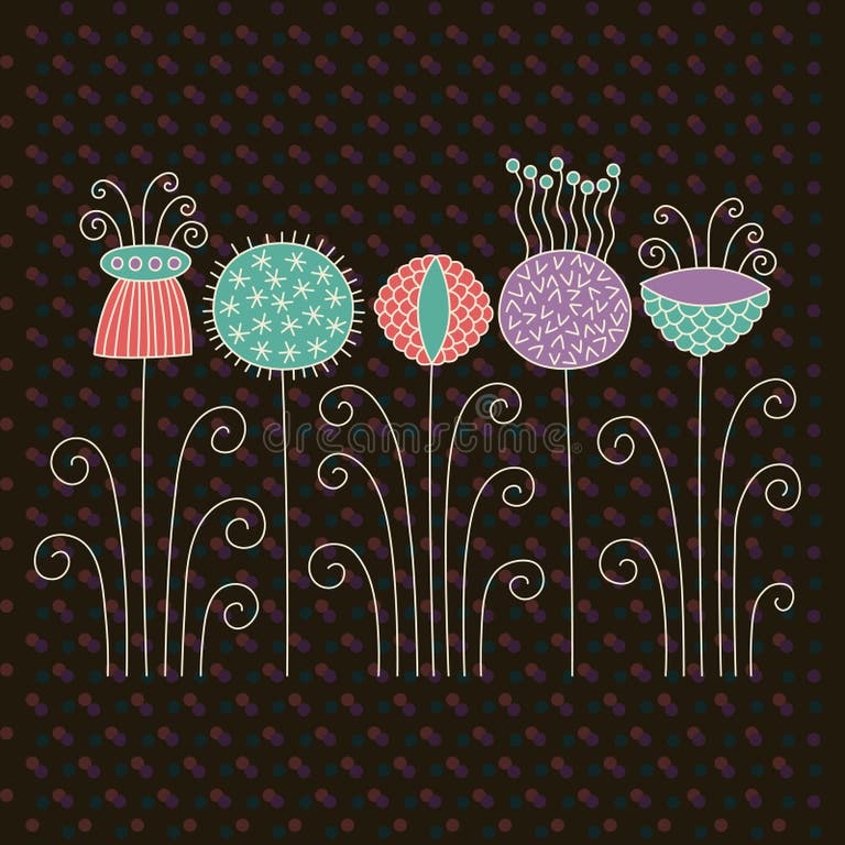 Whimsical Flowers Stock Illustrations – 218,933 Whimsical Flowers Stock ...