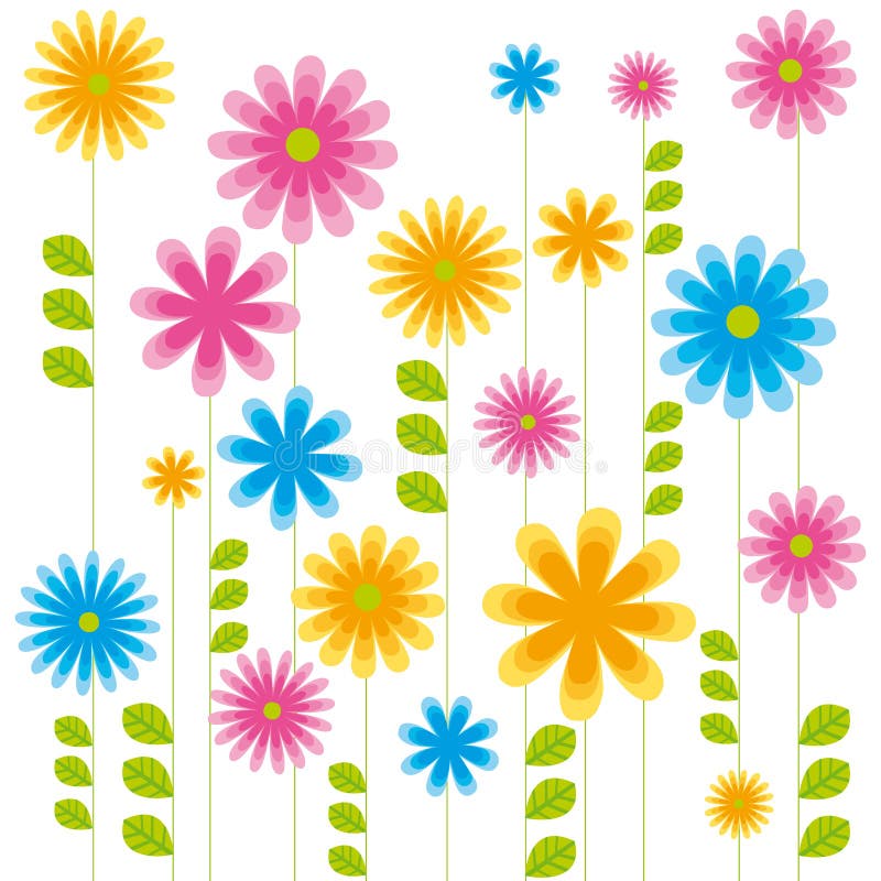 Flowers stock vector. Illustration of flower, card, background - 6558633