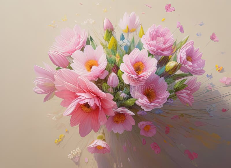 Flowers Abstract Illustration. Stock Illustration - Illustration of ...