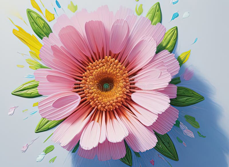 Flowers Abstract Illustration. Stock Illustration - Illustration of ...