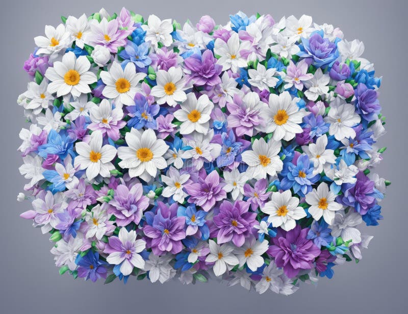 Flowers Abstract Illustration. Stock Illustration - Illustration of ...