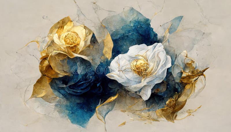 Flowers Background. Abstract Floral Design for Prints, Postcards or ...