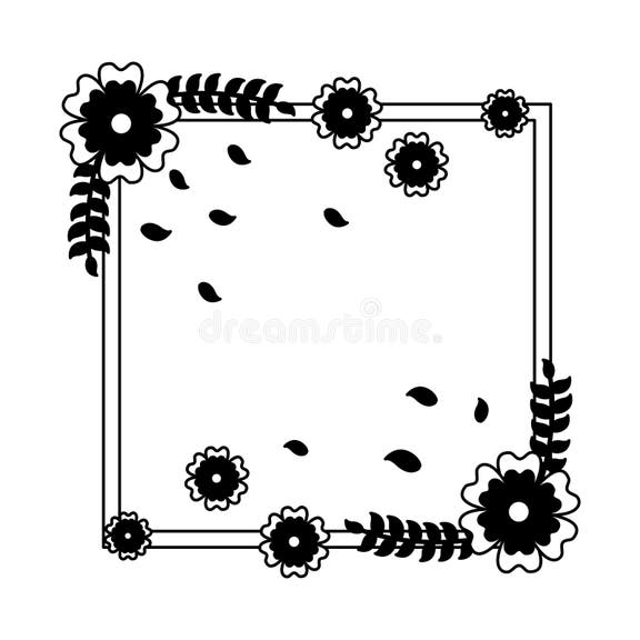 Flowers badge decoration stock vector. Illustration of template - 144309459