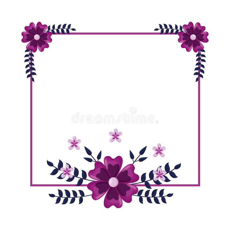 Flowers badge decoration stock vector. Illustration of badge - 144325763