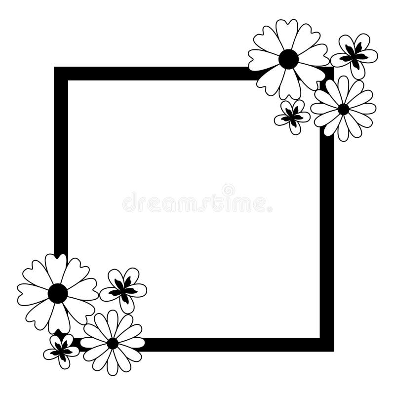 Flowers badge decoration stock vector. Illustration of card - 144333059