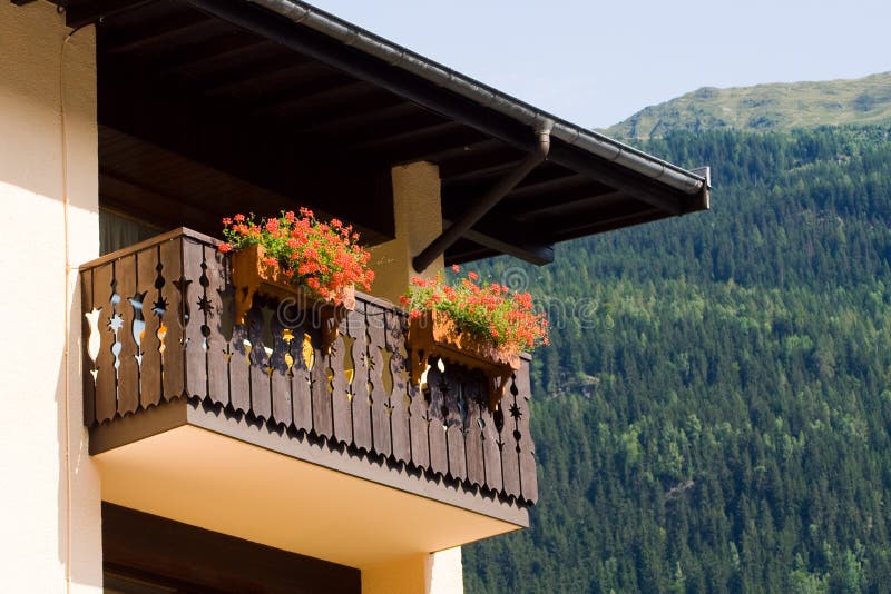 Flowers on a balcony stock image. Image of summer, culture - 11281129