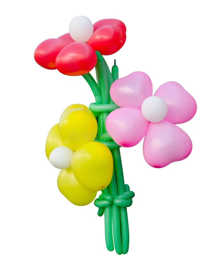 Flower balloon isolated stock photo. Image of celebrate - 4211156