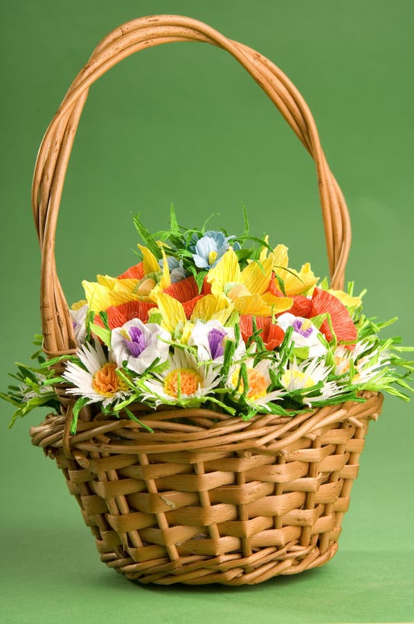 Easter basket stock photo. Image of season, basket, decoration - 4240504