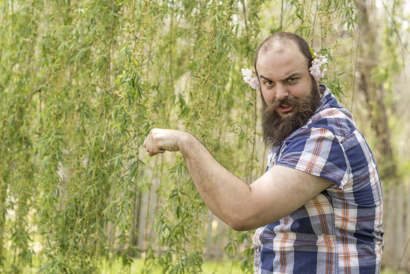 Fat Man Behind Tree Stock Photos - Free & Royalty-Free Stock Photos ...