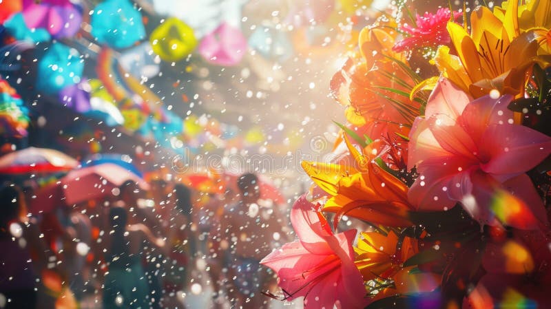 Flowers Being Sprayed with Water, Perfect for Gardening Enthusiasts ...