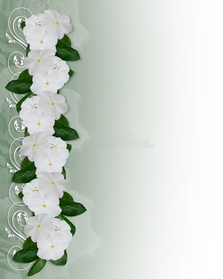 Periwinkle Flower Clipart Border