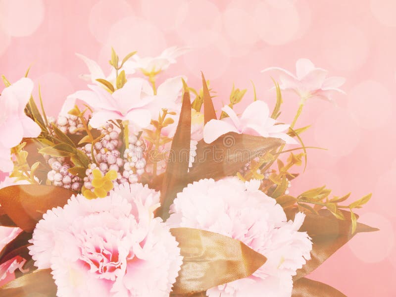 Flowers Bouquet with Filter Color Background Stock Illustration ...