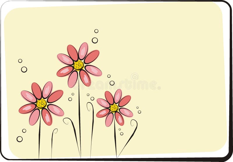 Flowers card stock illustration. Illustration of plant - 10868276