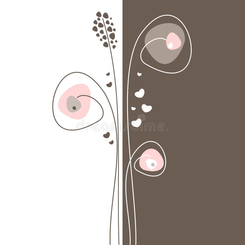 Simple Hand-drawn flowers stock vector. Illustration of copy - 36400328