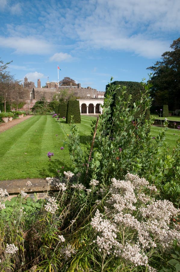 Flowers and castle stock image. Image of architecture - 24760693