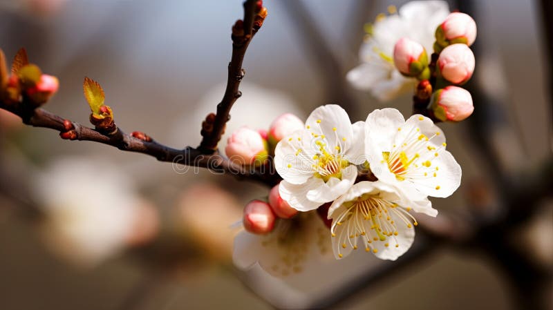Flowers of the Cherry Blossoms on a Spring Day Stock Image - Image of ...