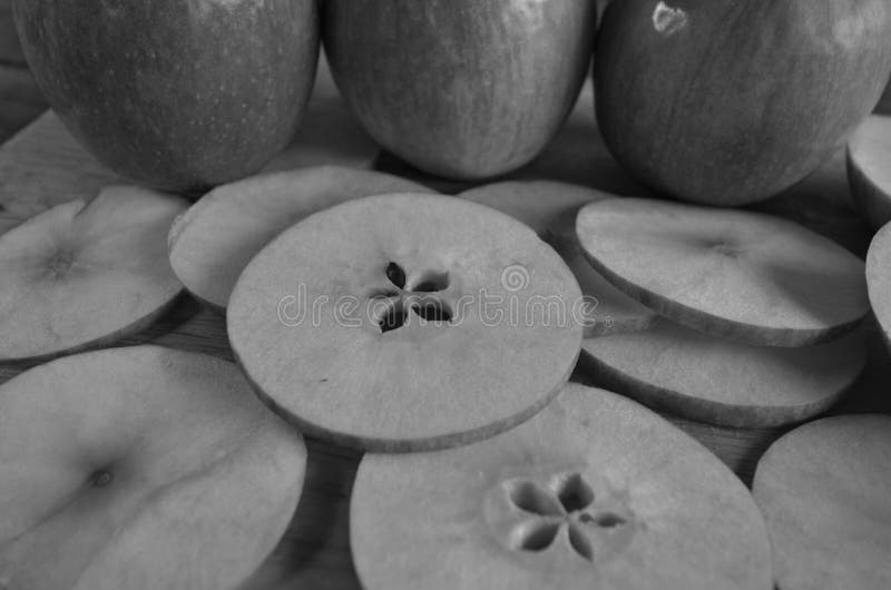Inside Apple Texture after Cutting Stock Image - Image of snack, skin ...
