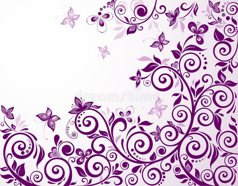 Beauty Ornate Scroll Floral Design Stock Vector - Illustration of gloss ...