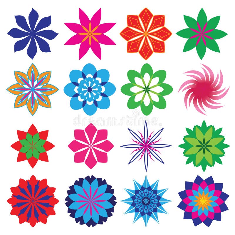 Flowers for design stock vector. Illustration of colorful - 28415982