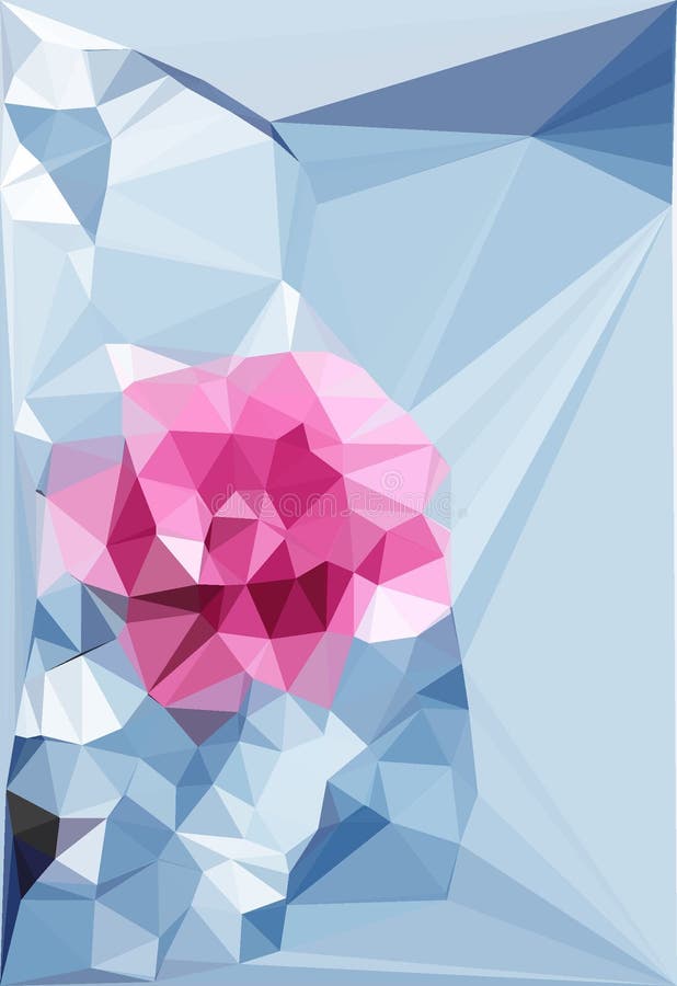 Flowers Digital Art with Light Colors Effects Stock Illustration ...