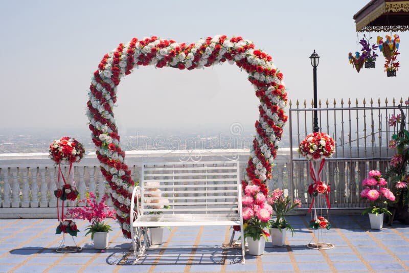 Flowers gate stock photo. Image of wooden, beauty, bamboo - 2232860