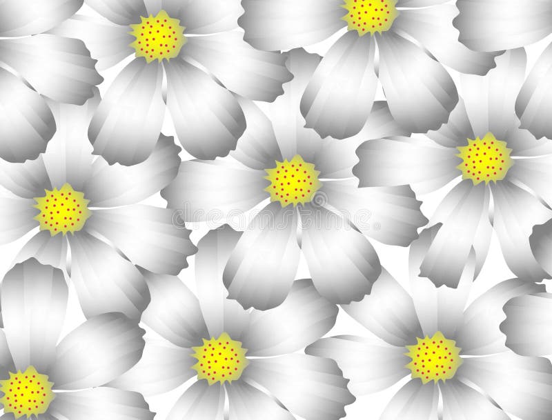 Flowers gray stock illustration. Illustration of beuaxiful - 78214786