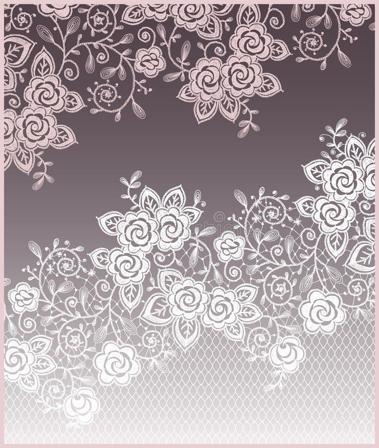 Card. Roses Lace Pattern. stock vector. Illustration of holiday - 54320485