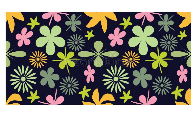 Repeated Pattern Bundle Pack, Flowers Leaves Vector Pattern Pattern ...