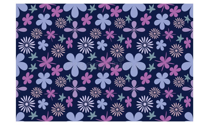 Repeated Pattern Bundle Pack, Flowers Leaves Vector Pattern Pattern ...